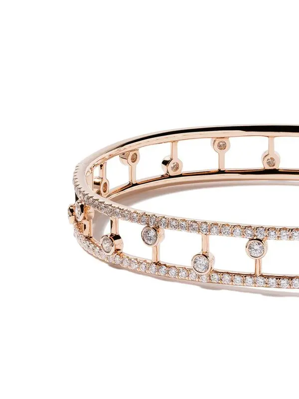De Beers 18kt Dewdrop Diamond Bangle