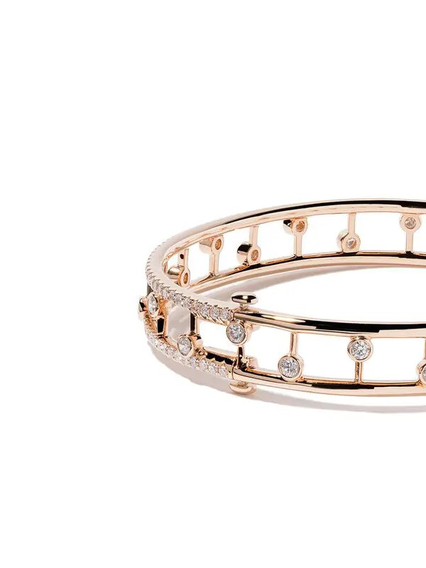 De Beers 18kt Dewdrop Diamond Bangle