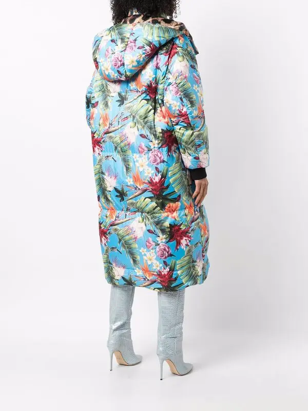 Philipp Plein Iconic Plein Reversible Hooded Coat