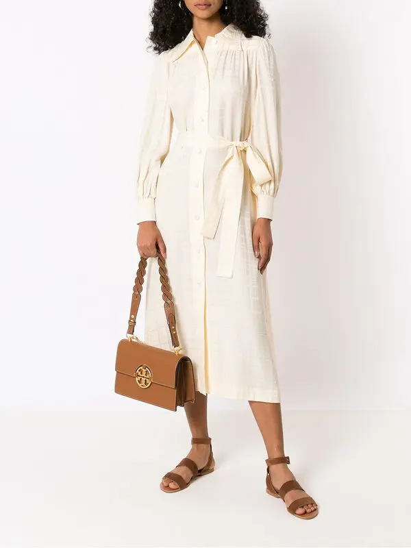Tory Burch Logo-plaque Leather Shoulder Bag