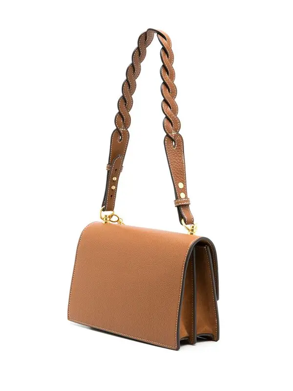 Tory Burch Logo-plaque Leather Shoulder Bag