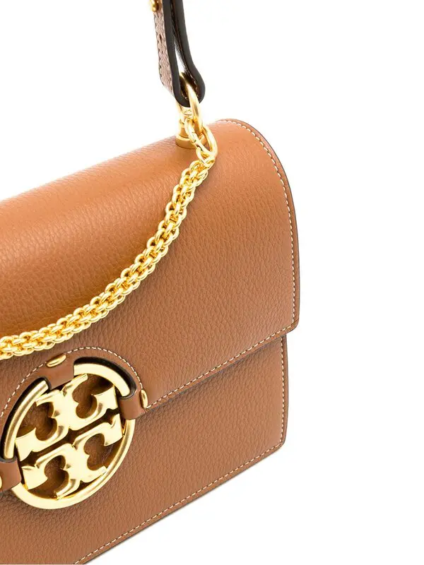 Tory Burch Logo-plaque Leather Shoulder Bag