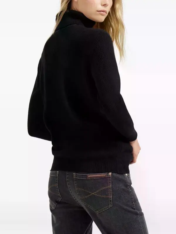 Brunello Cucinelli Cashmere Turtleneck Jumper - Black