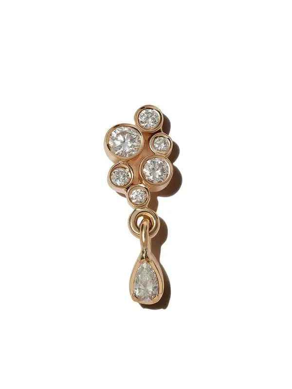Sophie Bille Brahe 18kt Yellow Petite Splash Diamond Earring - Gold