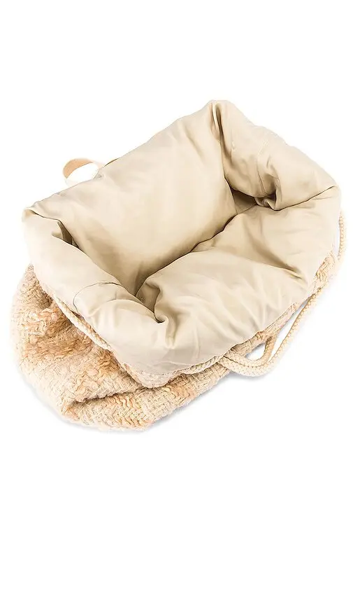 Loveshackfancy Kiwi Bag In Neutral - Harvest White  display picture 3