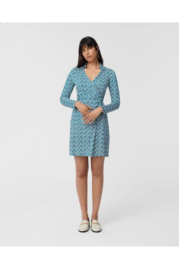 new jeanne two silk jersey wrap dress Jeanne Silk Jersey Wrap Dress  Diane von Furstenberg