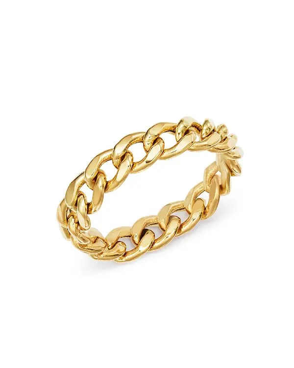 Zoe Chicco 14k Yellow Curb Chain Ring - Gold