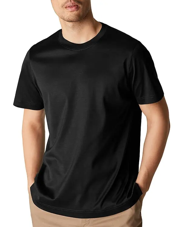 Eton Slim Fit Jersey Tee - Black