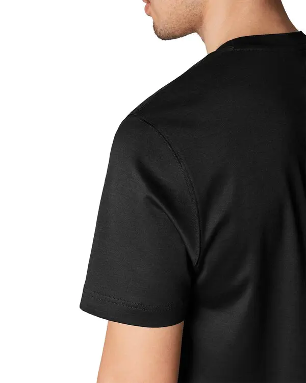 Eton Slim Fit Jersey Tee - Black