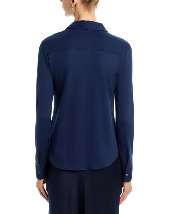 Theory Pima Cotton Shirt - Sapphire Navy