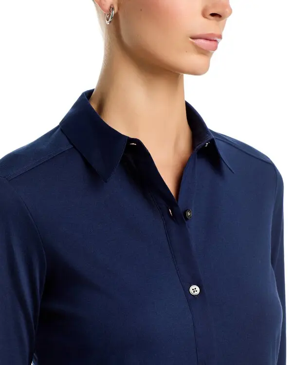 Theory Pima Cotton Shirt - Sapphire Navy