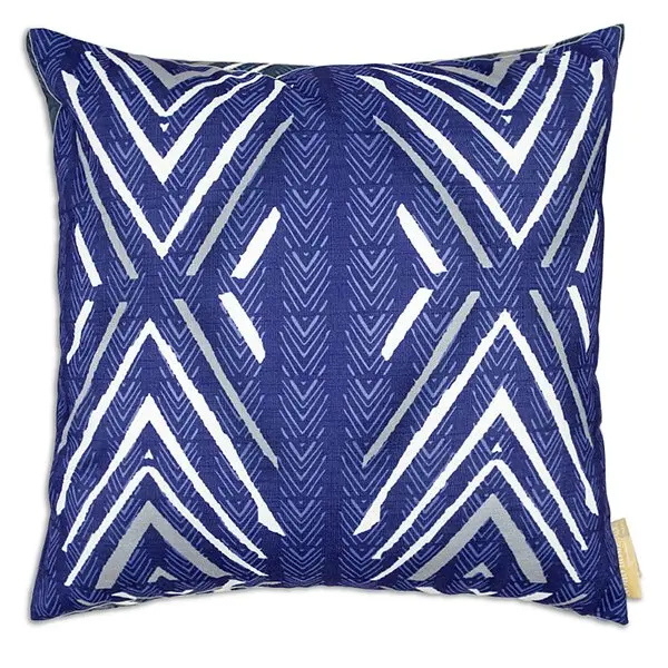 NOHO HOME Tiki Square Pillowcase, 20 X 20 - Navy