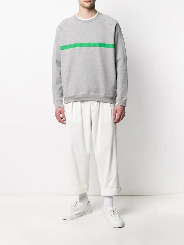 Mackintosh Horizontal Stripe Crewneck Sweatshirt