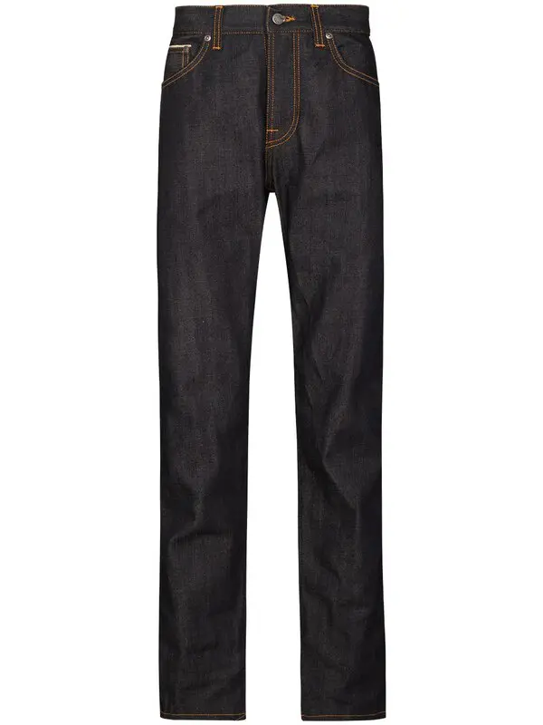 Nudie Jeans Steady Eddie Ii Straight-leg Jeans - Blue