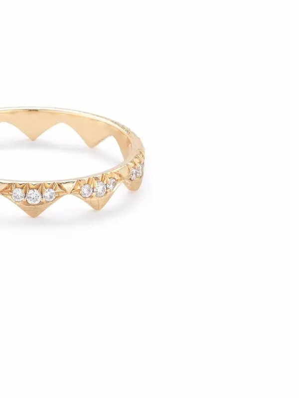 JADE TRAU 18kt Yellow Diamond Band Ring
