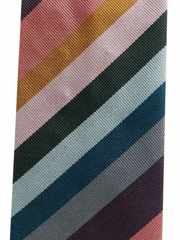 Paul Smith Diagonal-stripe Silk Neck Tie