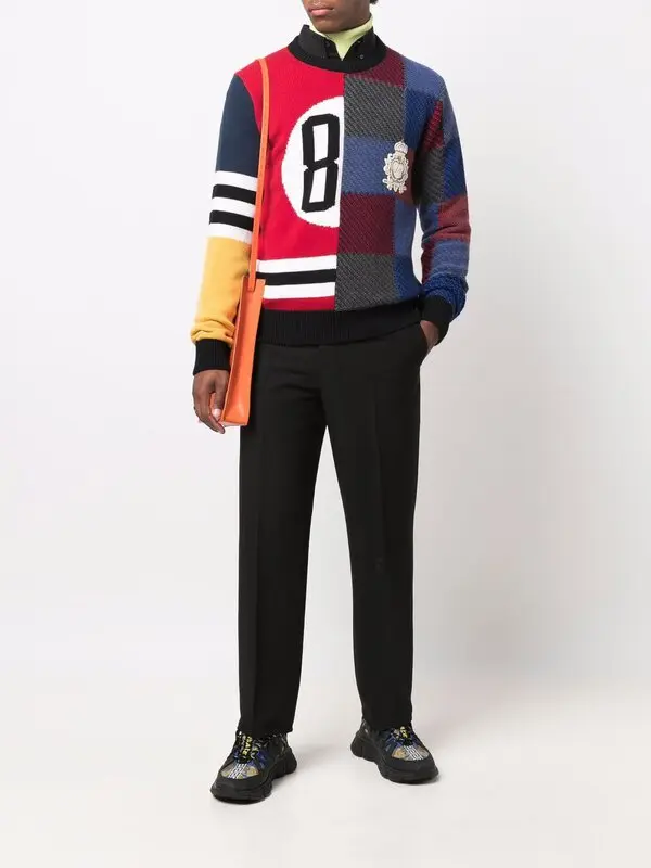 Dolce & Gabbana Mix Pattern Jumper