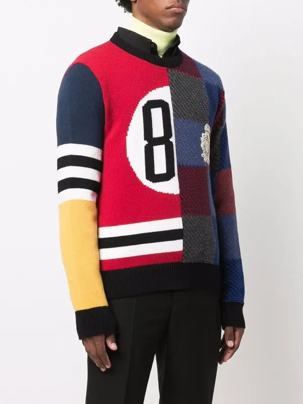 Dolce & Gabbana Mix Pattern Jumper