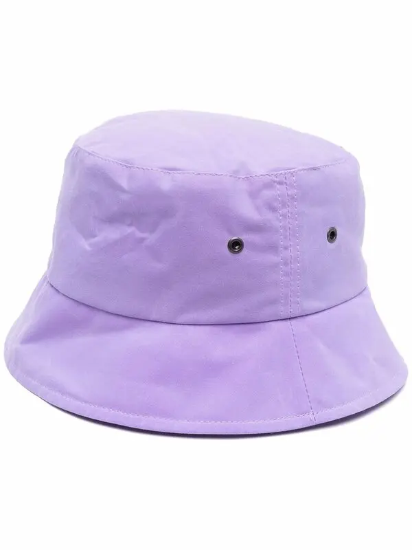 Mackintosh Waxed Bucket Hat - Purple