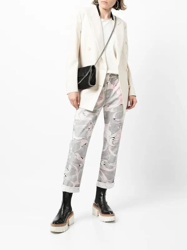 Stella McCartney High-rise Abstract Print Jeans