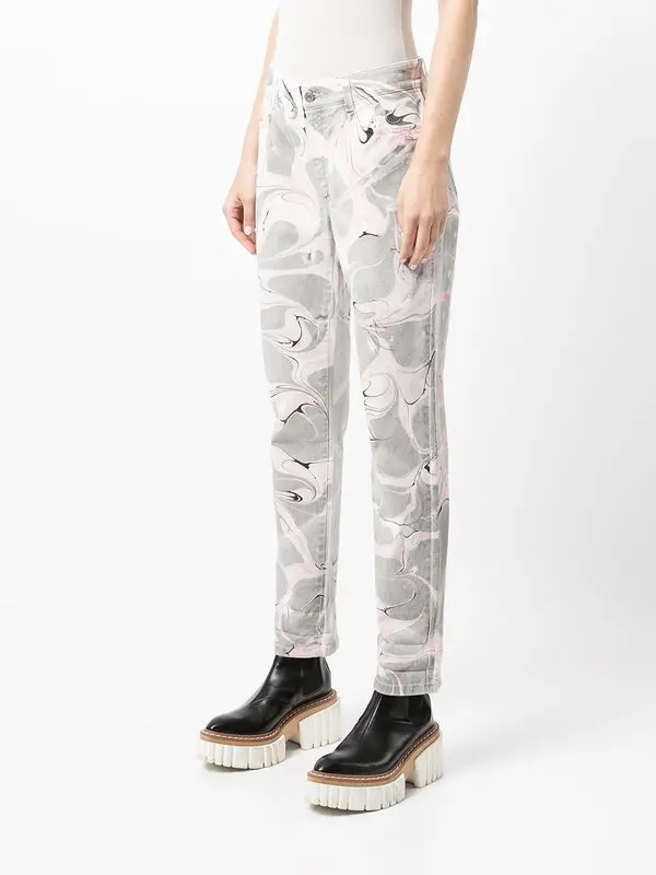 Stella McCartney High-rise Abstract Print Jeans