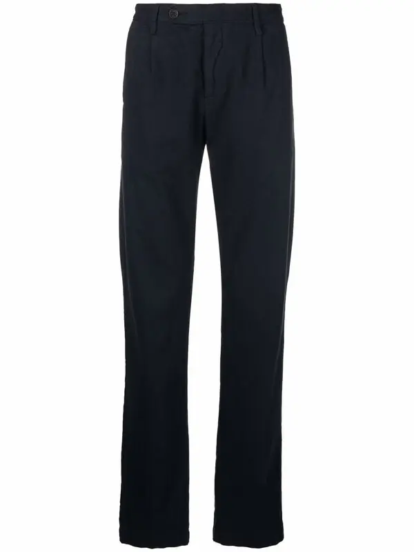 Massimo Alba Mid-rise Straight-leg Trousers - Blue