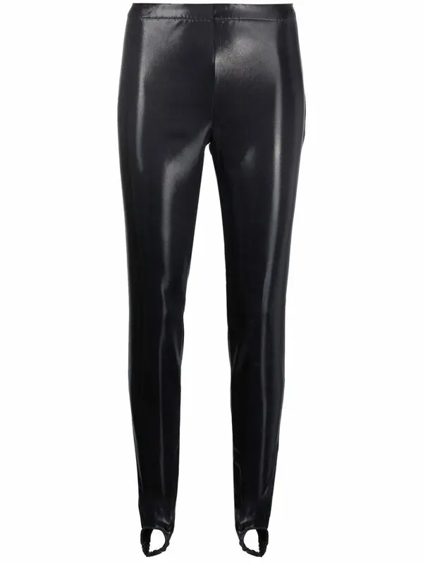 Dsquared2 Faux Leather Stirrup Leggings