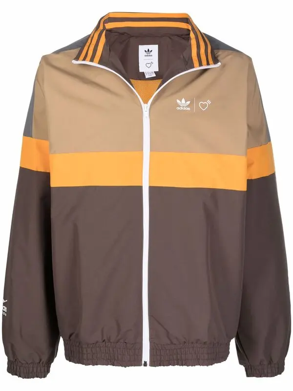 Adidas X Human Made Windbreaker Jacket - Brown | Editorialist