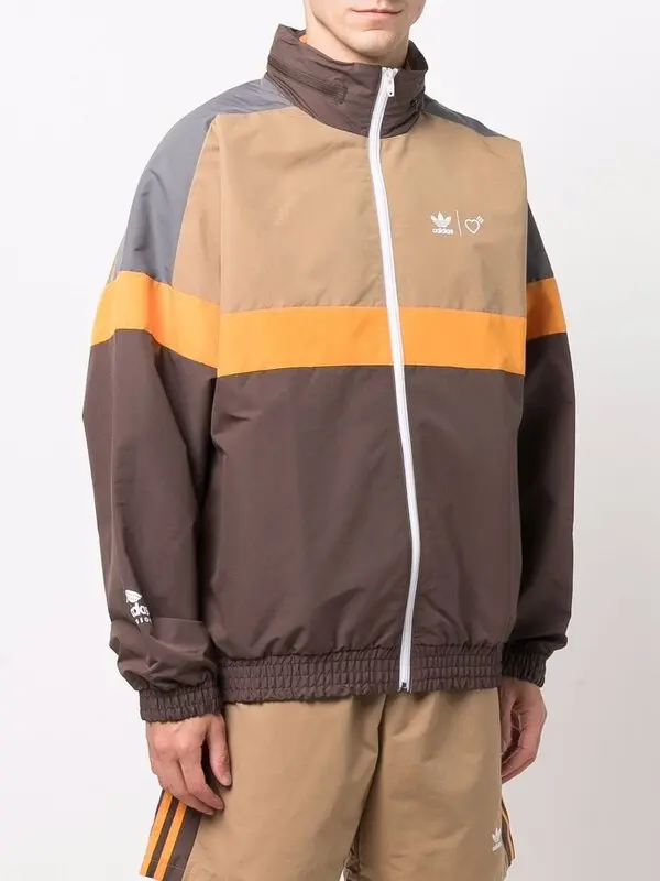 Adidas X Human Made Windbreaker Jacket - Brown | Editorialist