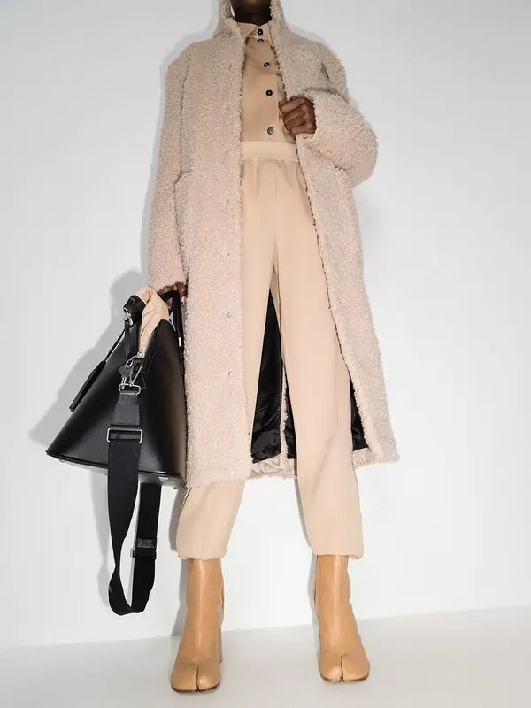 MAISON MARGIELA Tabi Leather Ankle Boots - Brown
