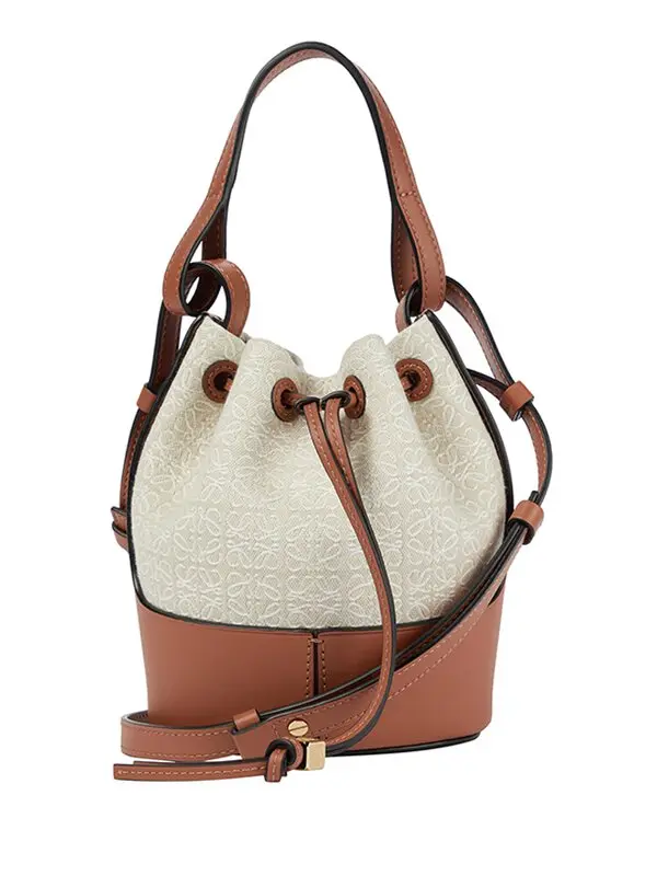 Loewe Balloon Mini Anagram Canvas Shoulder Bag