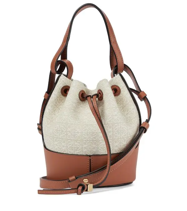 Loewe Balloon Mini Anagram Canvas Shoulder Bag