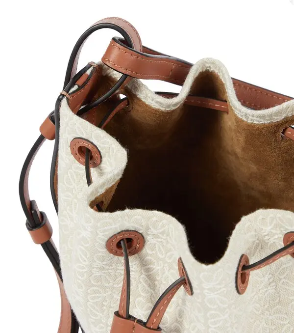 Loewe Balloon Mini Anagram Canvas Shoulder Bag