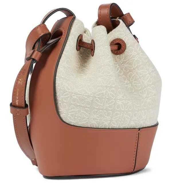 Loewe Balloon Mini Anagram Canvas Shoulder Bag