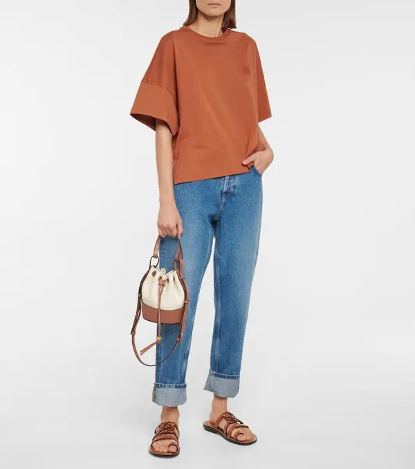 Loewe Balloon Mini Anagram Canvas Shoulder Bag