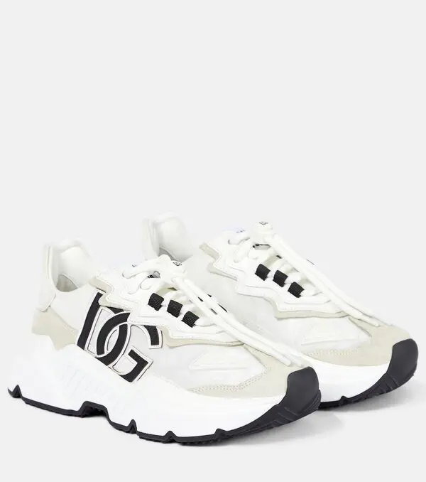Dolce & Gabbana Daymaster Leather Sneakers - White