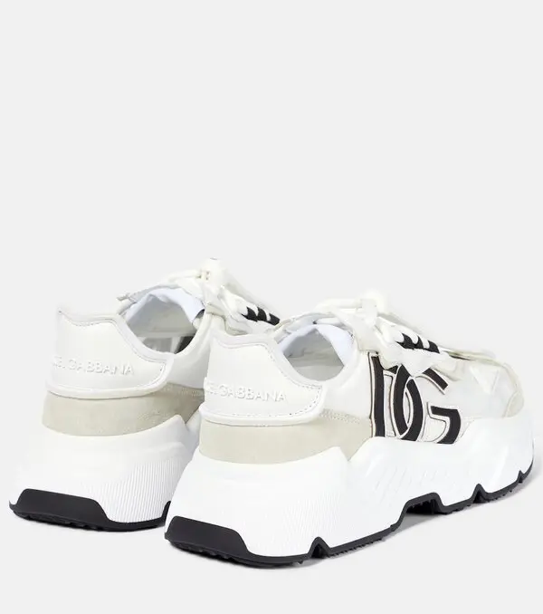 Dolce & Gabbana Daymaster Leather Sneakers - White