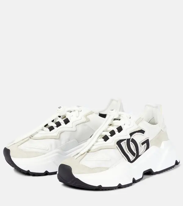 Dolce & Gabbana Daymaster Leather Sneakers - White