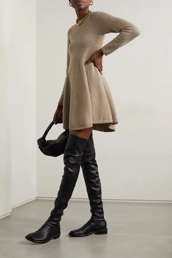 Khaite Fleurine Cashmere Mini Dress