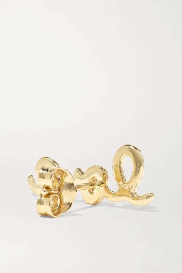 SYDNEY EVAN Love 14-karat Diamond Earring