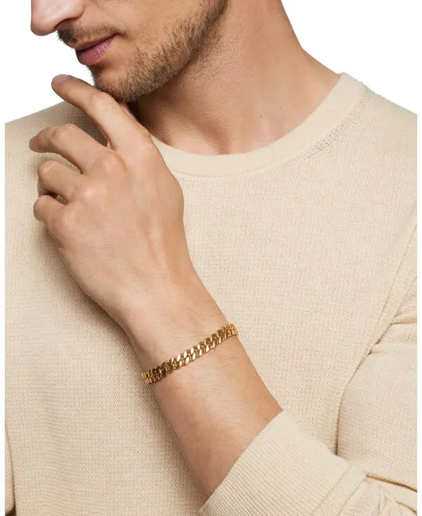 David Yurman 18k Yellow Curb Chain Bracelet - Gold