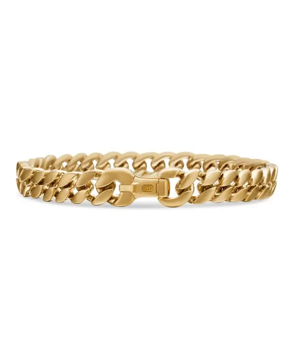 David Yurman 18k Yellow Curb Chain Bracelet - Gold