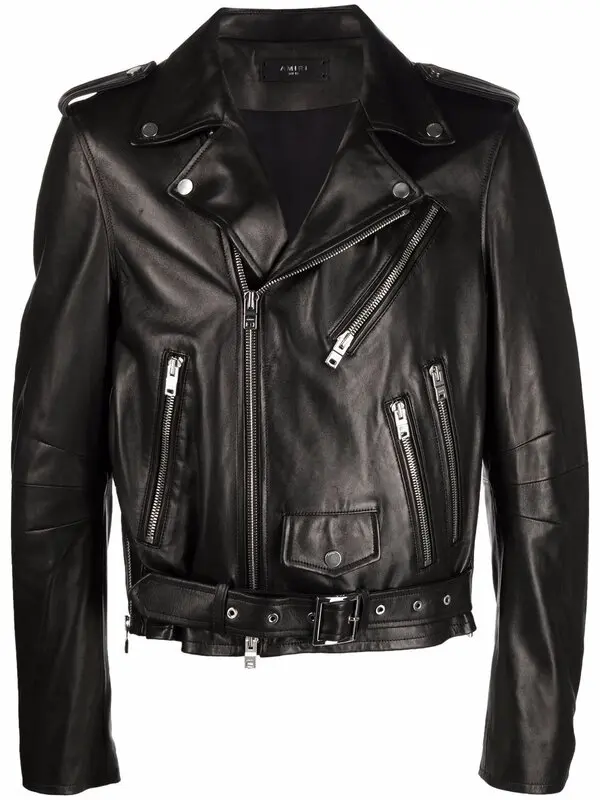Amiri Leather Biker Jacket