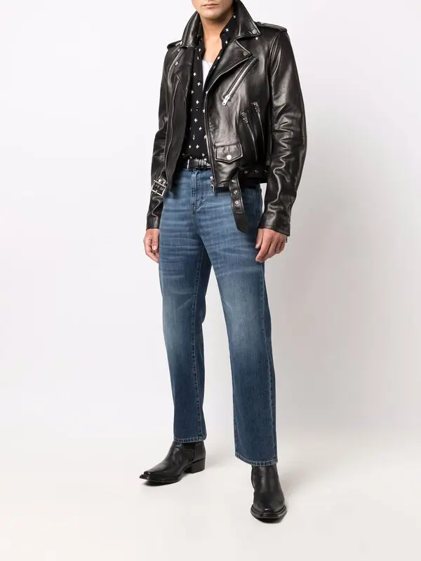 Amiri Leather Biker Jacket