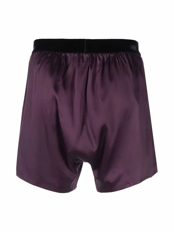 TOM FORD Logo Waistband Boxer Shorts - Purple