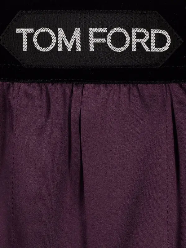 TOM FORD Logo Waistband Boxer Shorts - Purple
