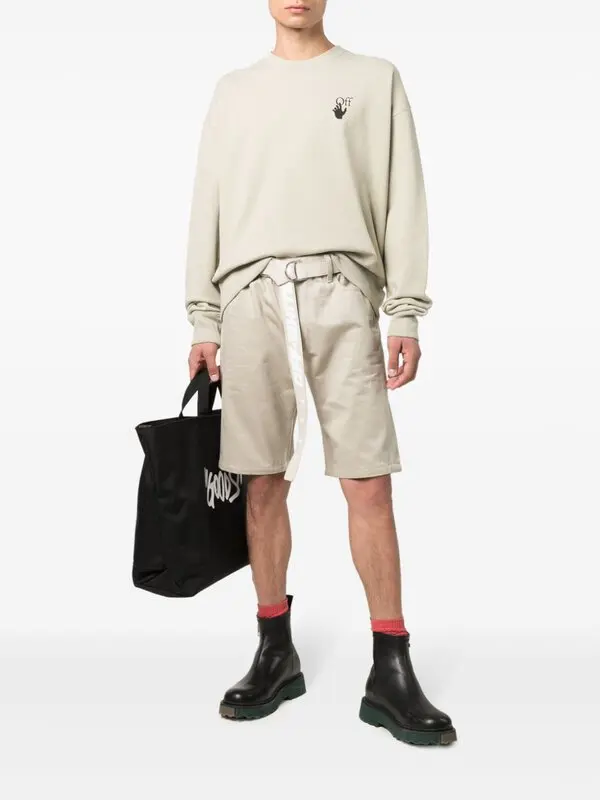 Off-White Belted Bermuda Shorts