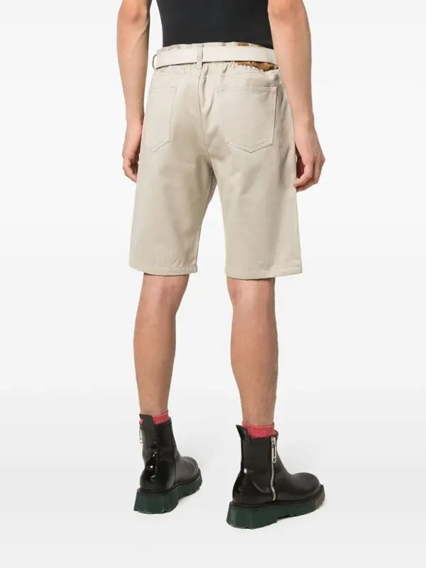 Off-White Belted Bermuda Shorts