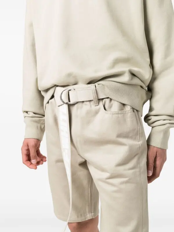 Off-White Belted Bermuda Shorts
