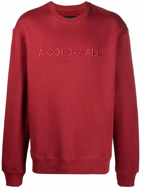 A-COLD-WALL* Embroidered Cotton Sweatshirt